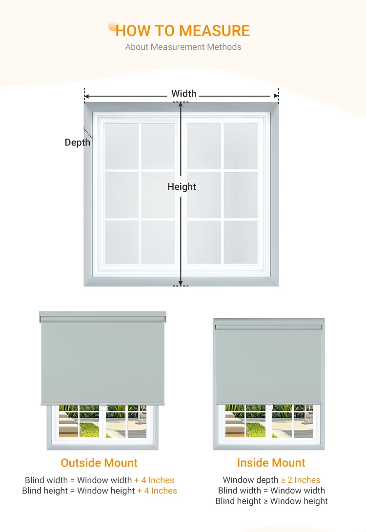 Smart Home Window Blinds - Easy Install Cellular Shades