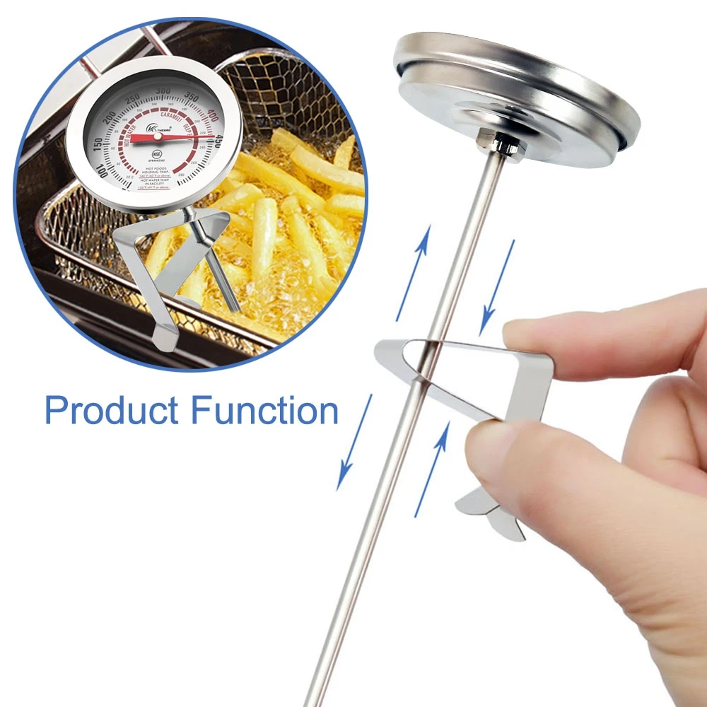12" Stainless Steel Stem Deep Fry Thermometer - Buy Frying Thermometer ...