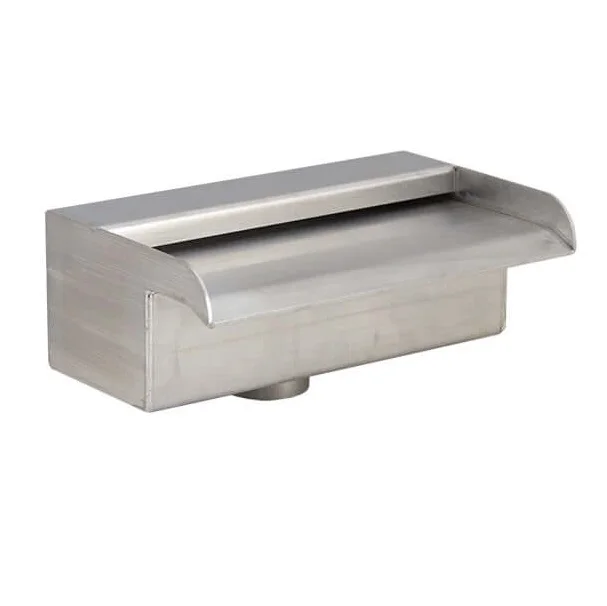 Metal Stainless Steel Pool Garden Spillway Rectangular Waterfall Pool ...