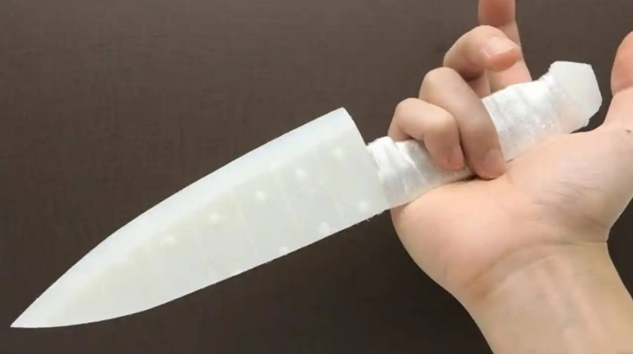 Handmade Full Damascus Steel Blank Blade Hunting Knife Full Tang Fixed ...