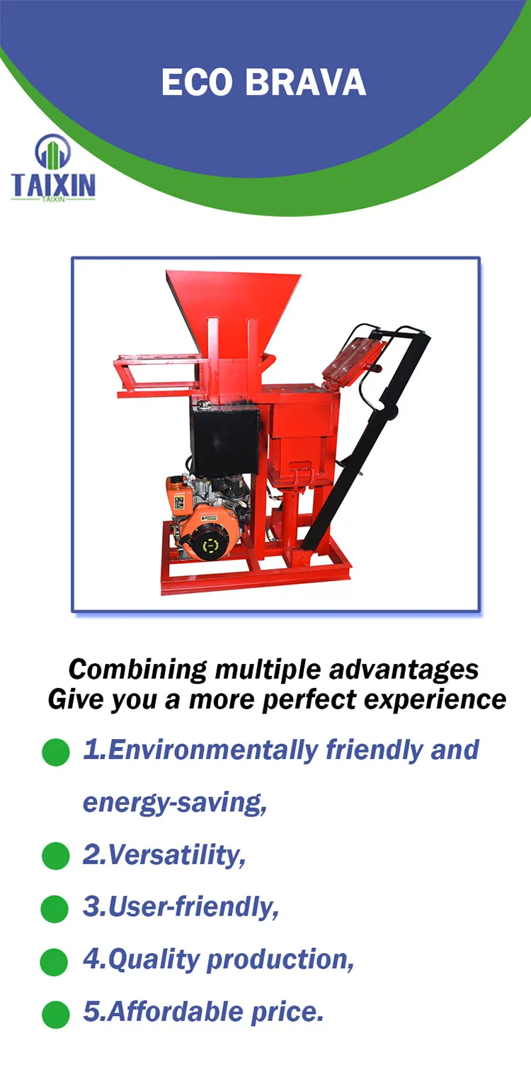 Eco Brava Machine For Making Brick Ecological Compressed Earth Bricks ...