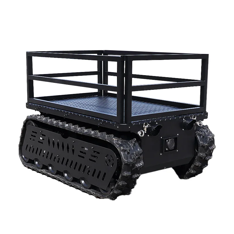Large UGV rc cargo track vehicle armored tracked vehicle for rescue ...