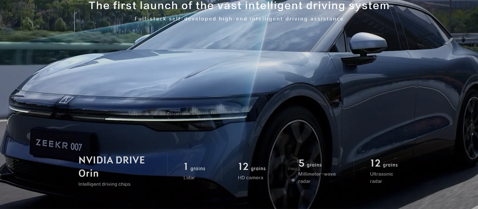 2024 Zeekr 007 616km 770km 75kwh 100kwh Sport 4wd Smart-drive High Performance Electric Car ...