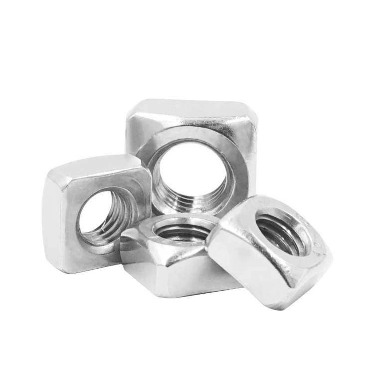 M3 M4 M5 M6 M8 M10 M12 DIN557 A2 Stainless Steel Chamfered Square Nuts ...