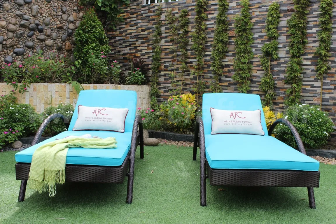 Modern Beautiful Waterproof Swimming Pool Sun Lounge With Cushion High ...