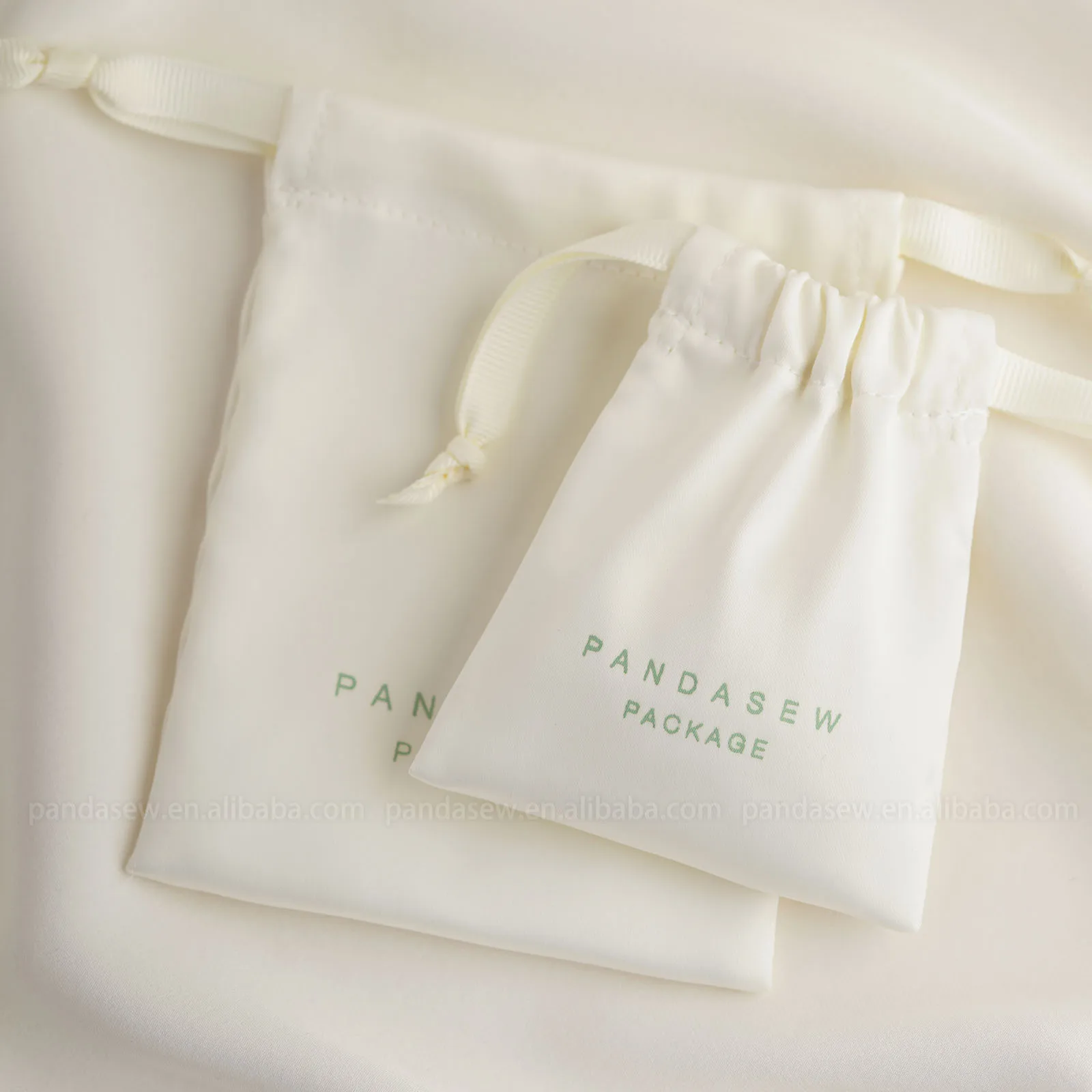 Pandasew Luxury Dense Silk Satin Bag - Customizable Jewelry Pouch