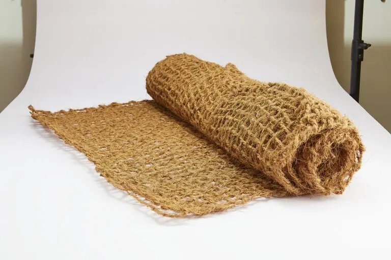 Natural Coir Geotextile - Biodegradable Erosion Control Mat for Slopes ...