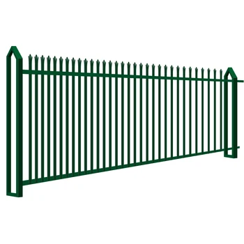 Yishuo Fencing 2.1x5m Green Powder Coated Palisade Fence Gate Design ...