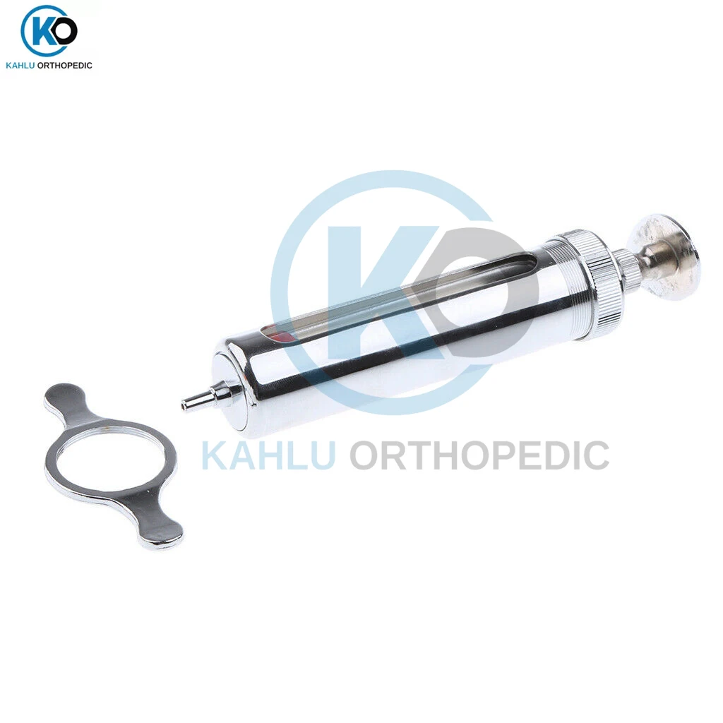 Adjustable Dose Veterinary Syringe Reusable Livestock Animal Injection ...