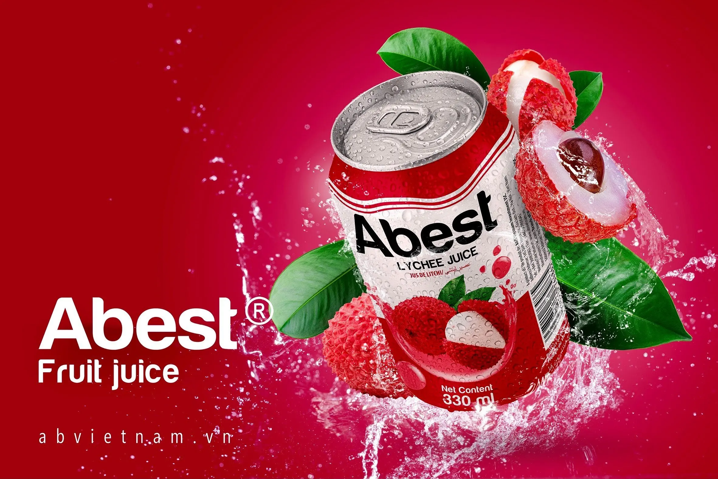 ABEST LYCHEE JUICE - Premium Canned Fruit Beverage