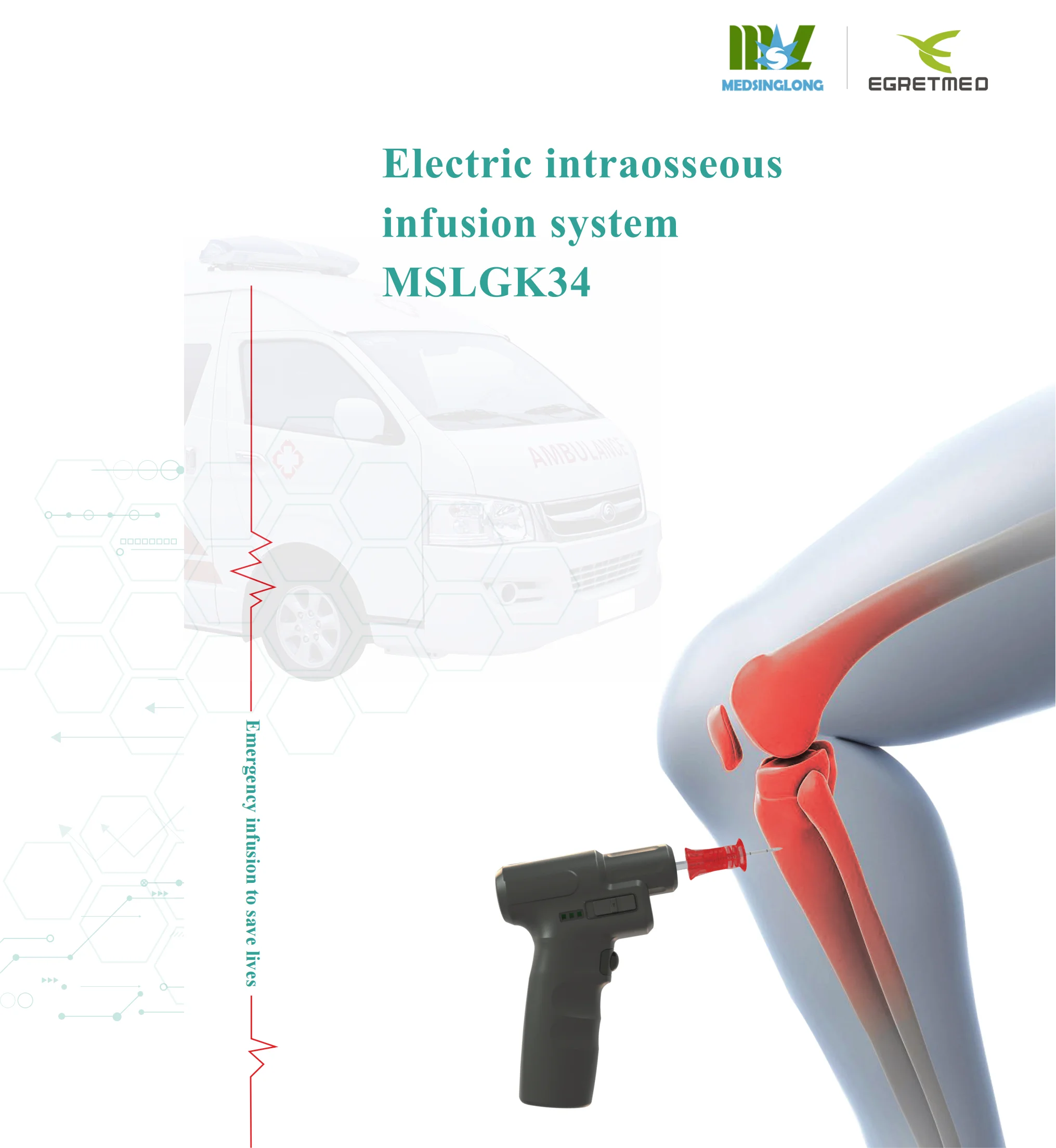 Electric Intraosseous Infusion System - Bone Marrow Infusion Equipment ...