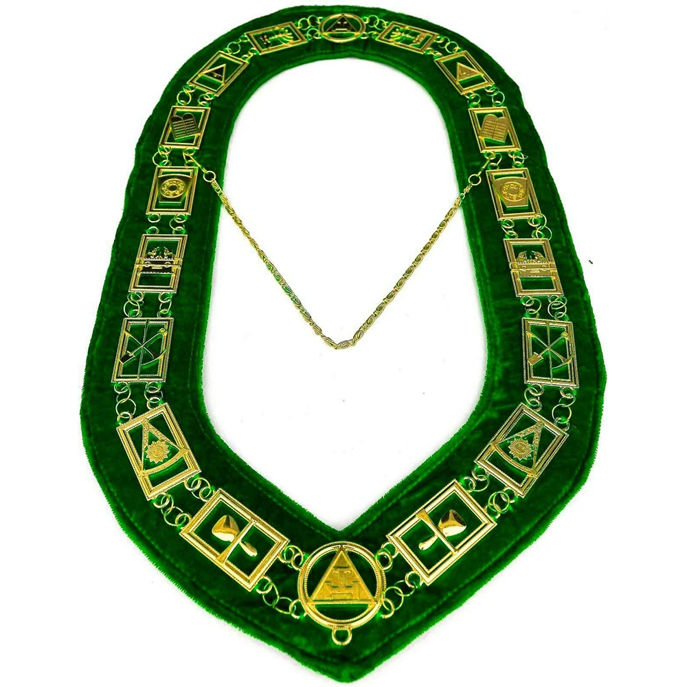 Factory Price Masonic Regalia Craft Officers Collar With Metal Chain ...
