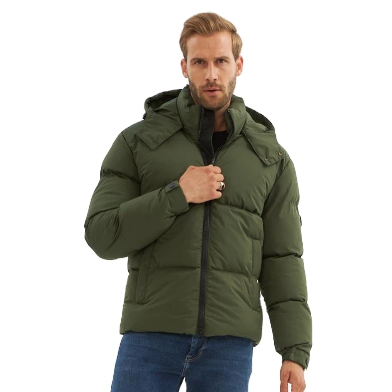 Removable Hooded Windproof Waterproof Winter Coat Pockets Design ...