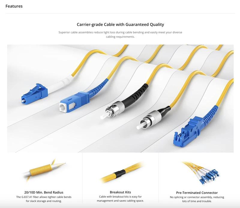 Optical Fiber Jumper Price Single Mode Simplex Sc Upc Apc Pvc Lszh Os2 ...