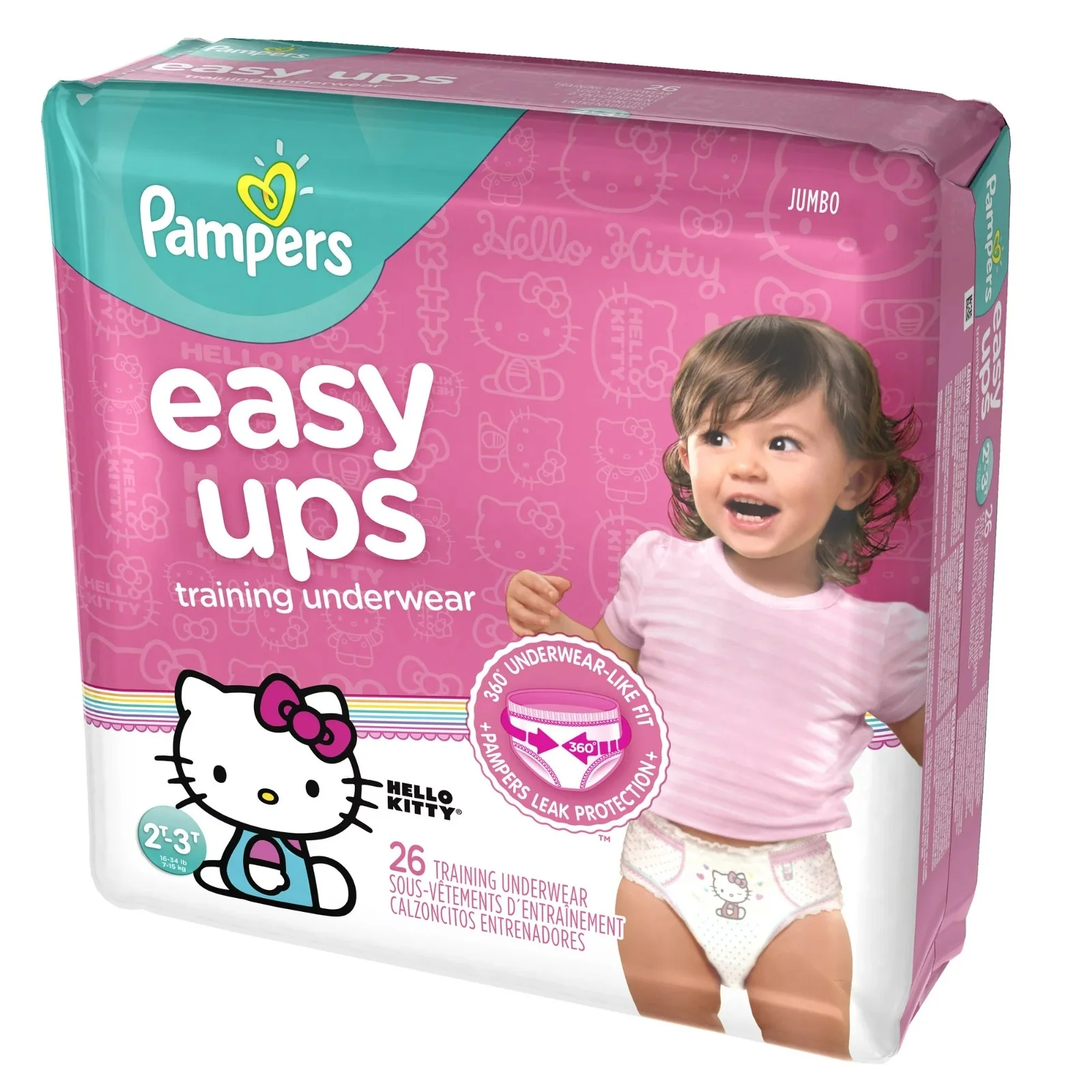 Pampers Easy Ups Training Underwear Girls Size 4 2t-3t 26 Count - Buy ...