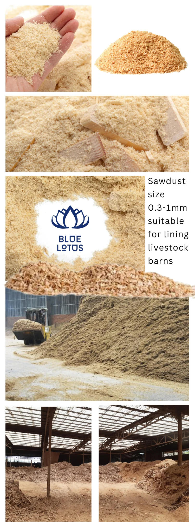 Pine Wood Sawdust Block 20kg For Animal Bedding - Packing 600kg/jumbo ...