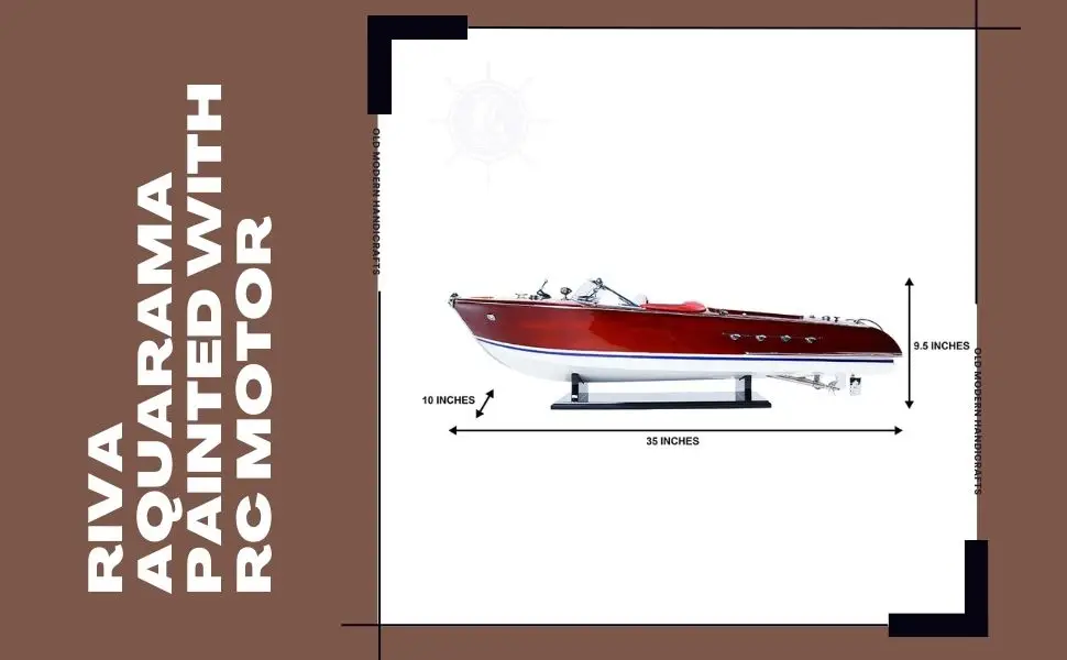 Durable Riva Aquarama RC Model Boat for Home Decor & Gifts - OEM