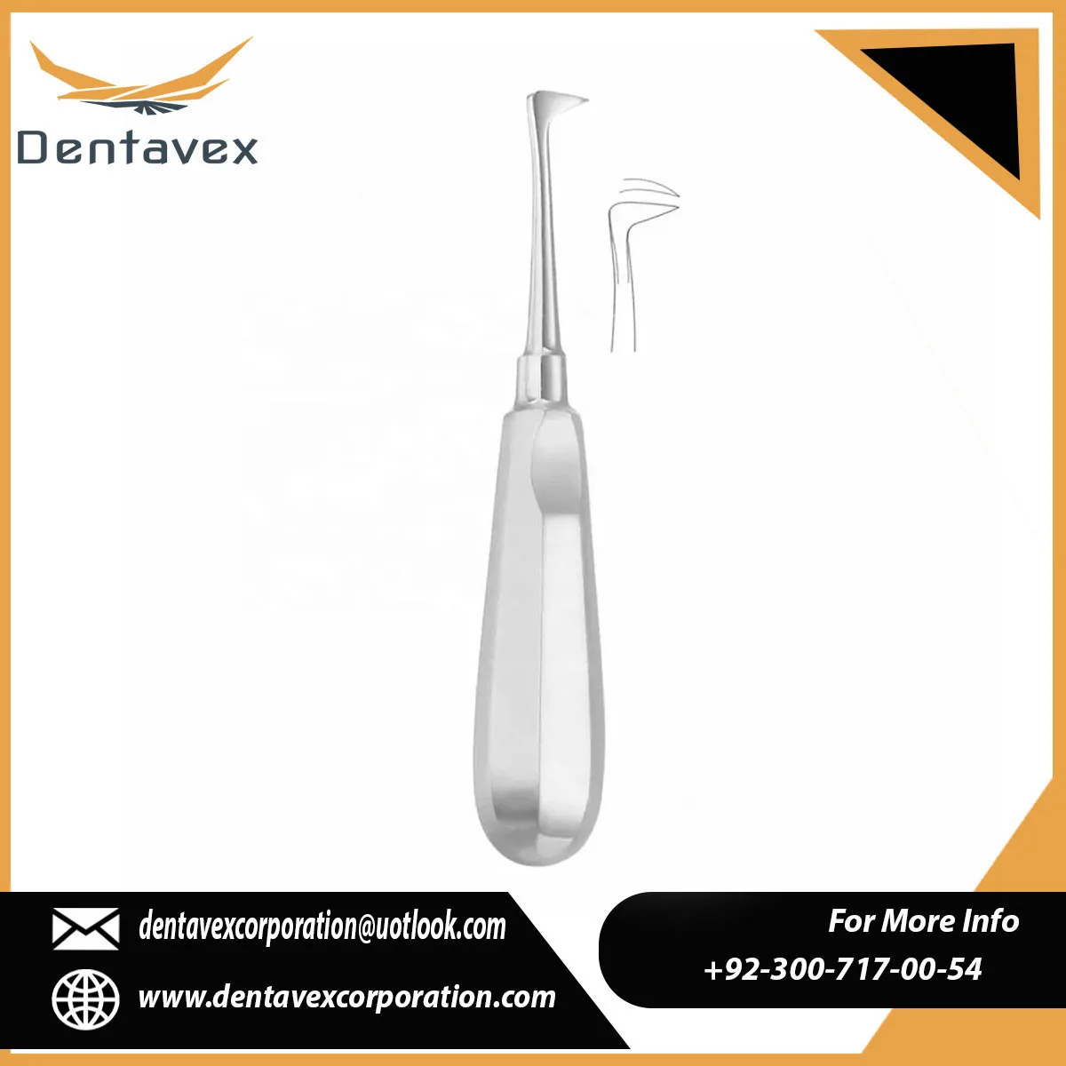 Cryer Dental Molar Root Extraction Elevator Left And Right Surgical ...