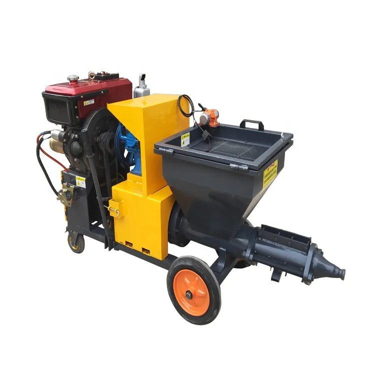 Mortar Spraying Mixer Gun Sand Cement Mortar Shotcrete Mortar Spraying ...