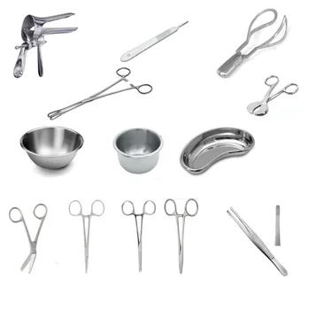 Basic Childbirth Obstetrics Gynecology Surgical Instruments Set Box ...