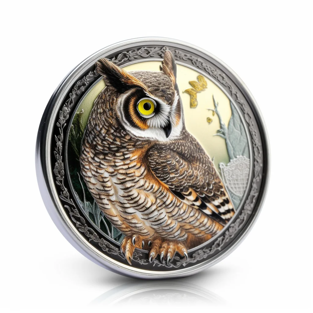 Personalized UV Printed 3D Relief Owl Enamel Metal Souvenir Challenge Coin| Alibaba.com