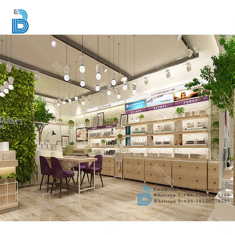 Cosmetic Experience Beauty Shop Interior Design & Makeup Skincare ...