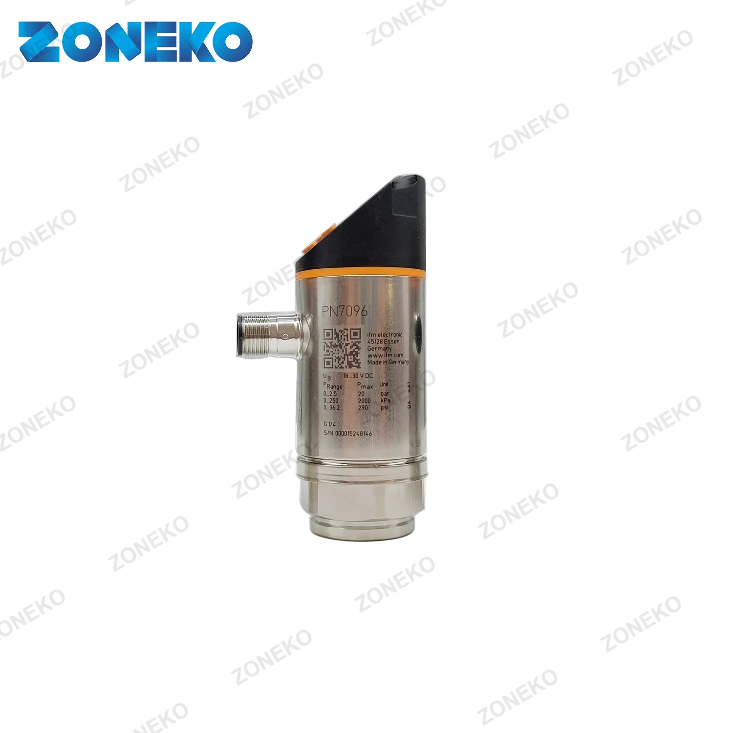 Ifm Pressure Sensor With Display Ifm Pn7096 Pn-2,5-rer14-qfrkg/us/ /v ...