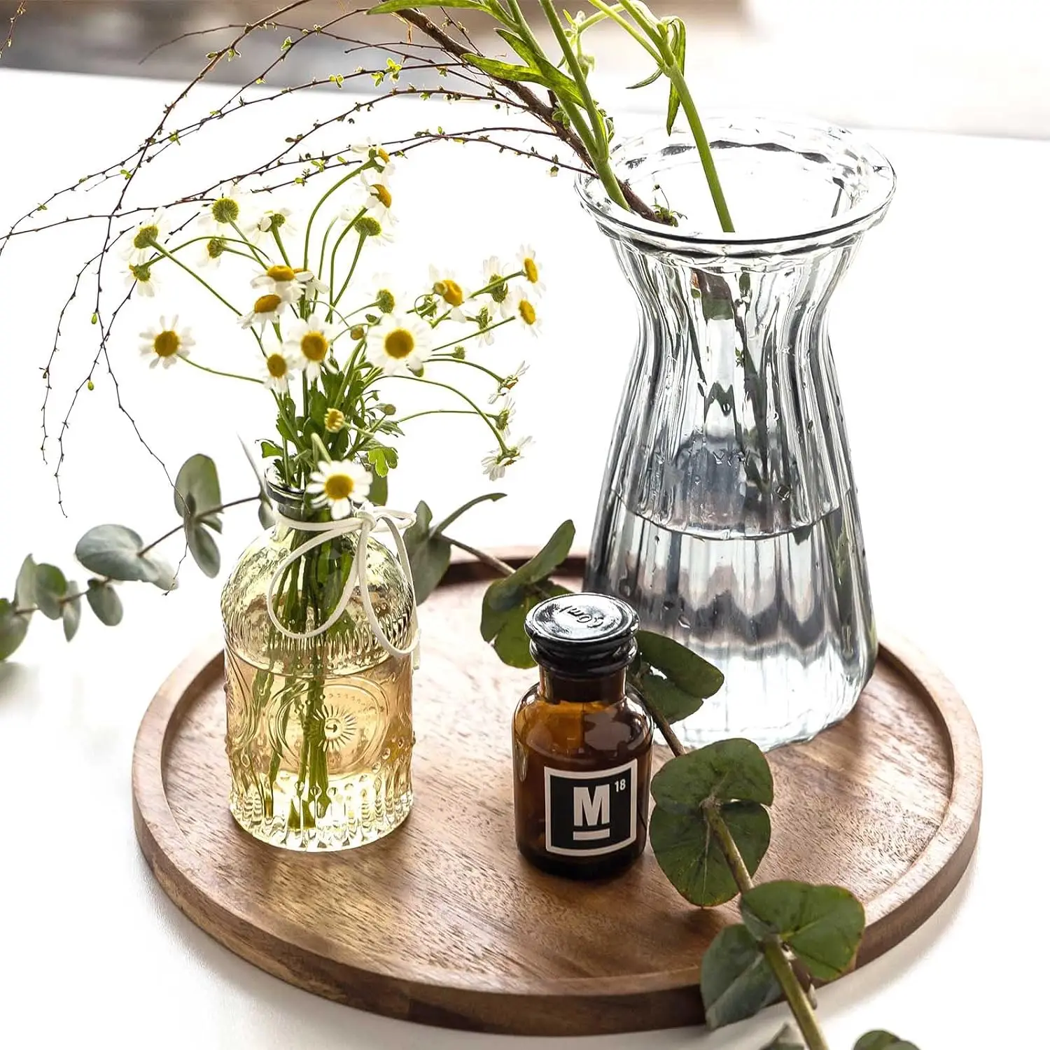 Candlestick Tray Log Tray Coffee Table Family Small Wooden Tray Home ...