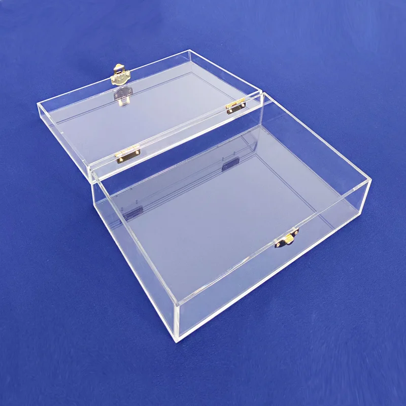 Exquisite Elegant Clear Acrylic Precious Jewelry Box