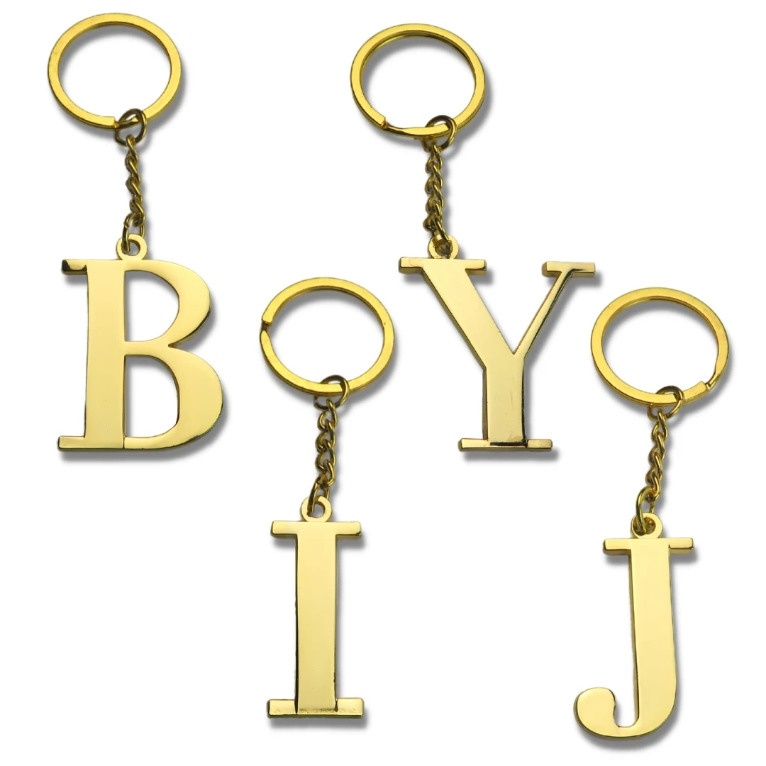 Open Design English Alphabet Letter Keychain Initial - Buy Letter ...