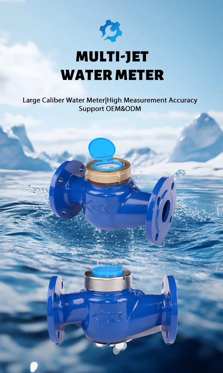 Prepaid Mechanical Water Meter with Multi-Jet Brass Cover Rotor IP68 ...