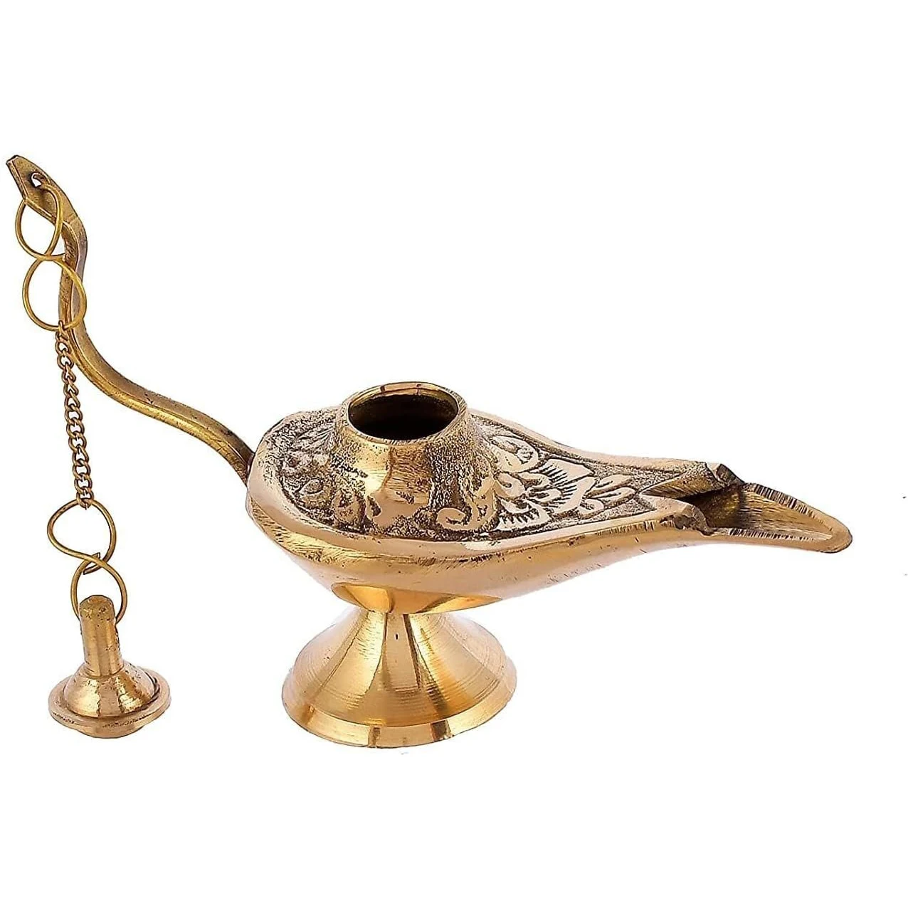 Brass Hand Crafted Aladdin Lamp Golden Finished Top Trendy New ...