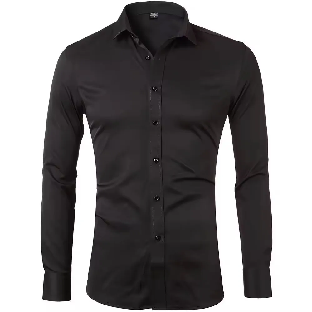 Custom Men's Shirts Formal Office Dress Shirts for Men Cotton Casual ...