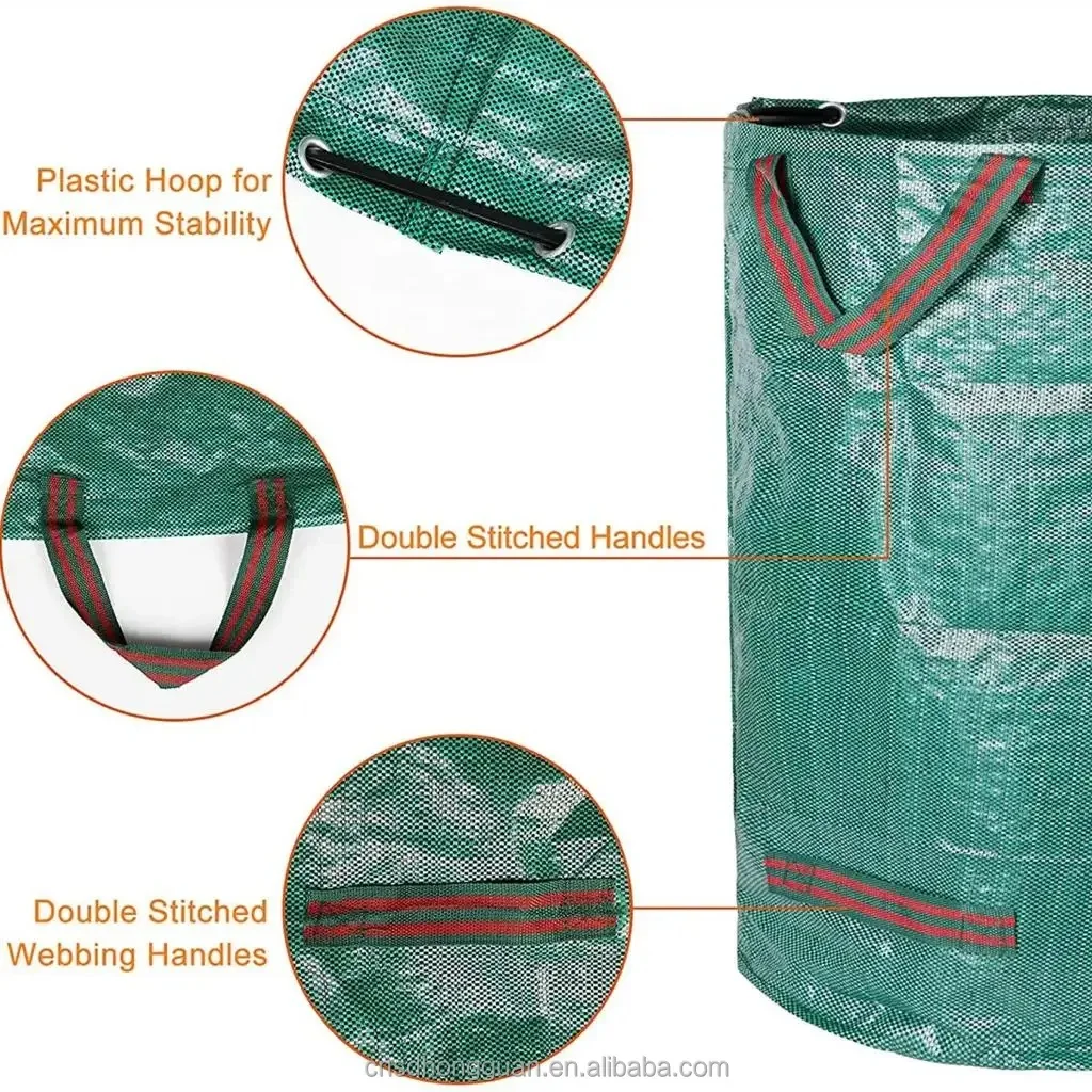 Garden Waste Bag Heavy Duty Extra Large Durable Outdoor Waterproof ...