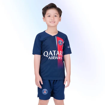 Psg Kid Jersey Football Shirts For Kids 23/24 Uniform Soccer Jersey Set ...