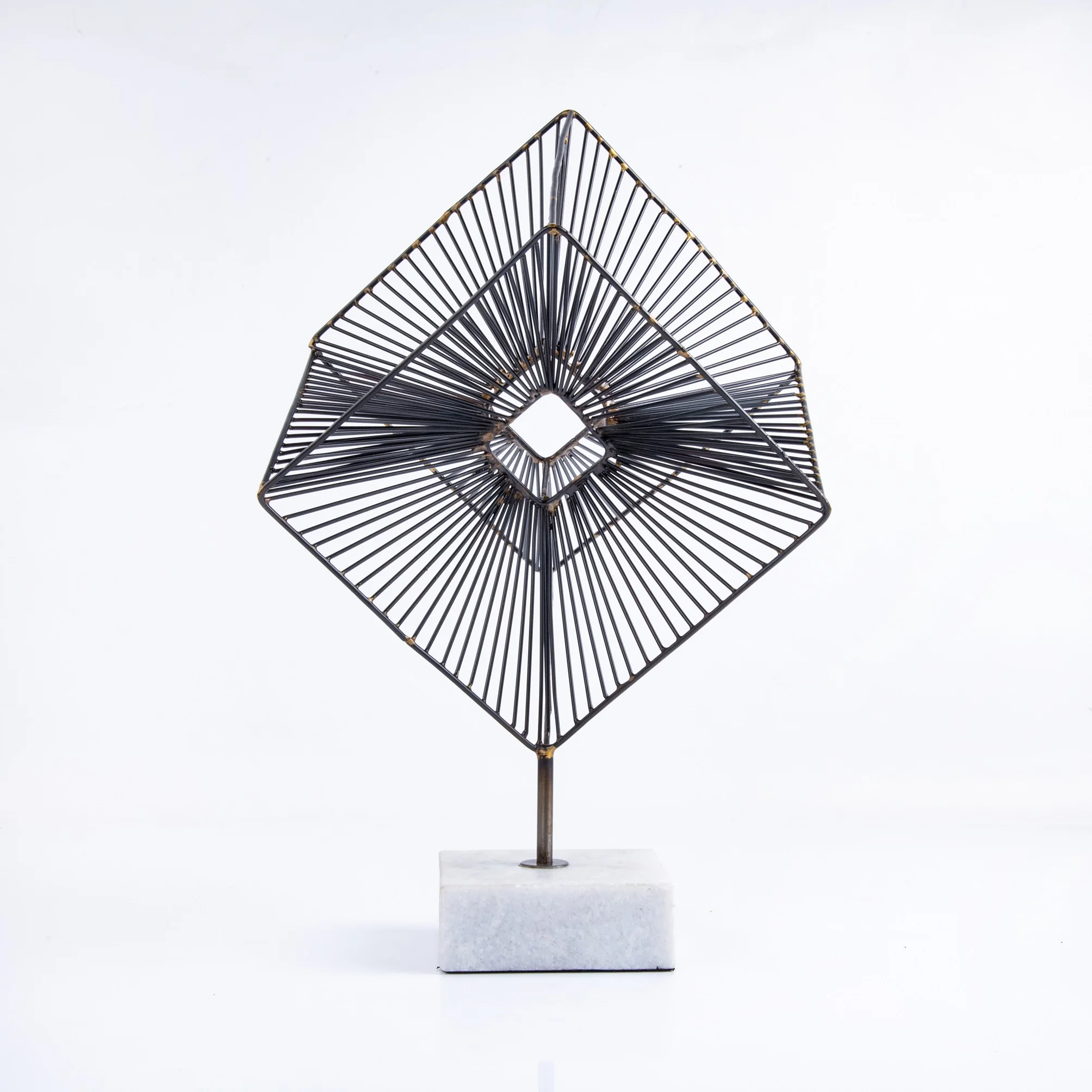 Modern Metal Wire Sphere Decor Artistic Still Life Pattern Handicraft ...