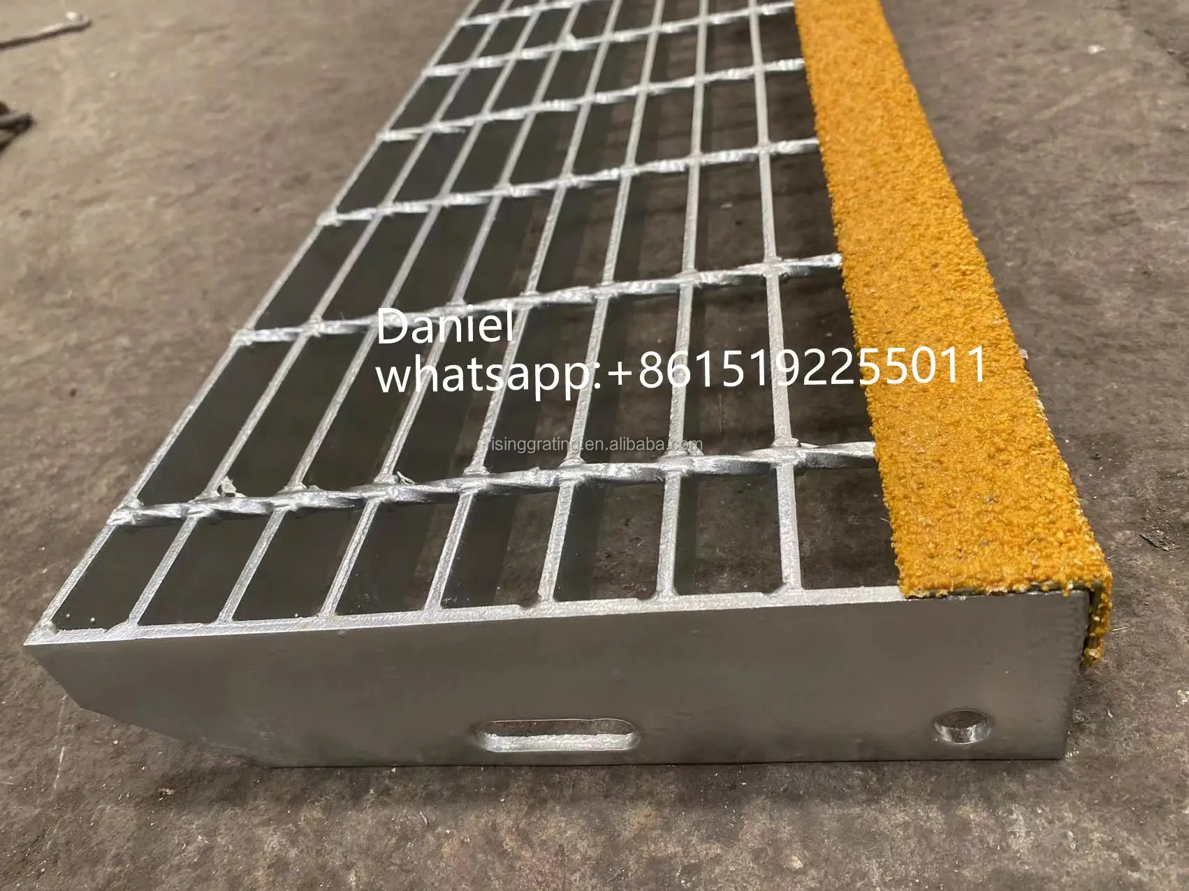 Anti-Slip Steel Grating Stair Treads - Durable Yellow Nosing Tape for ...