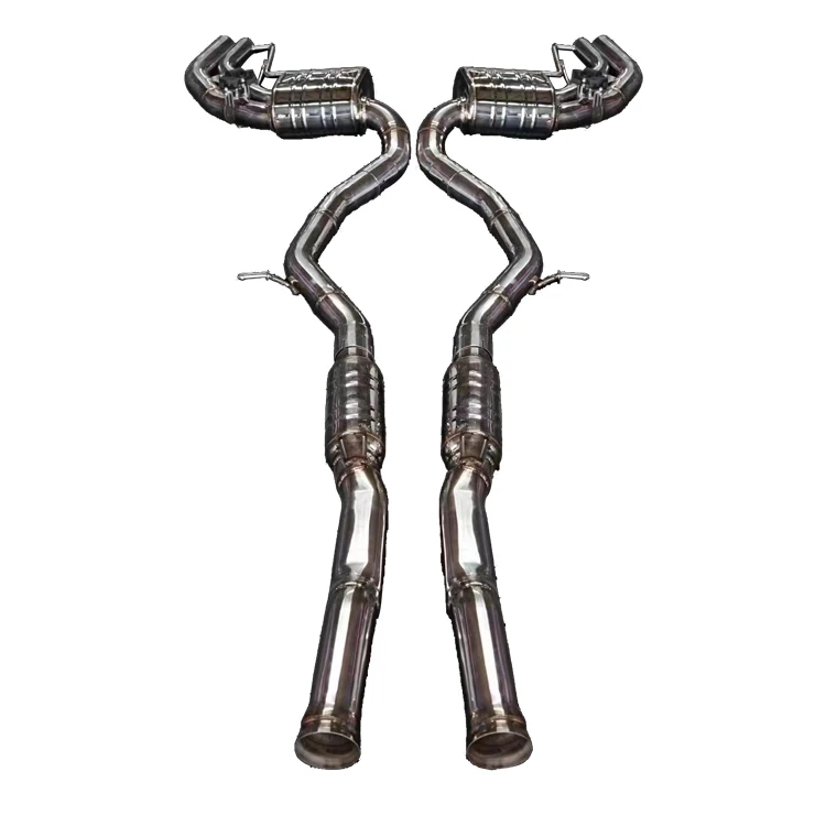 TINOX Stainless Steel Cat-Back Exhaust Pipes for Mercedes-Benz S63 S65