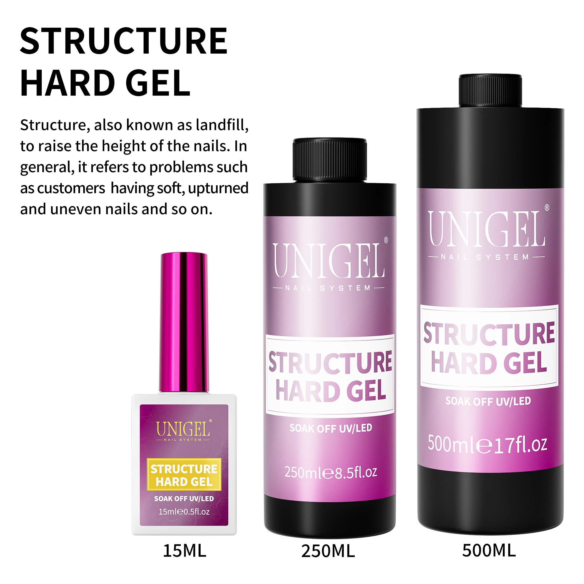 Wholesale Customized Your Logo 4in1 Structure Hard Gel