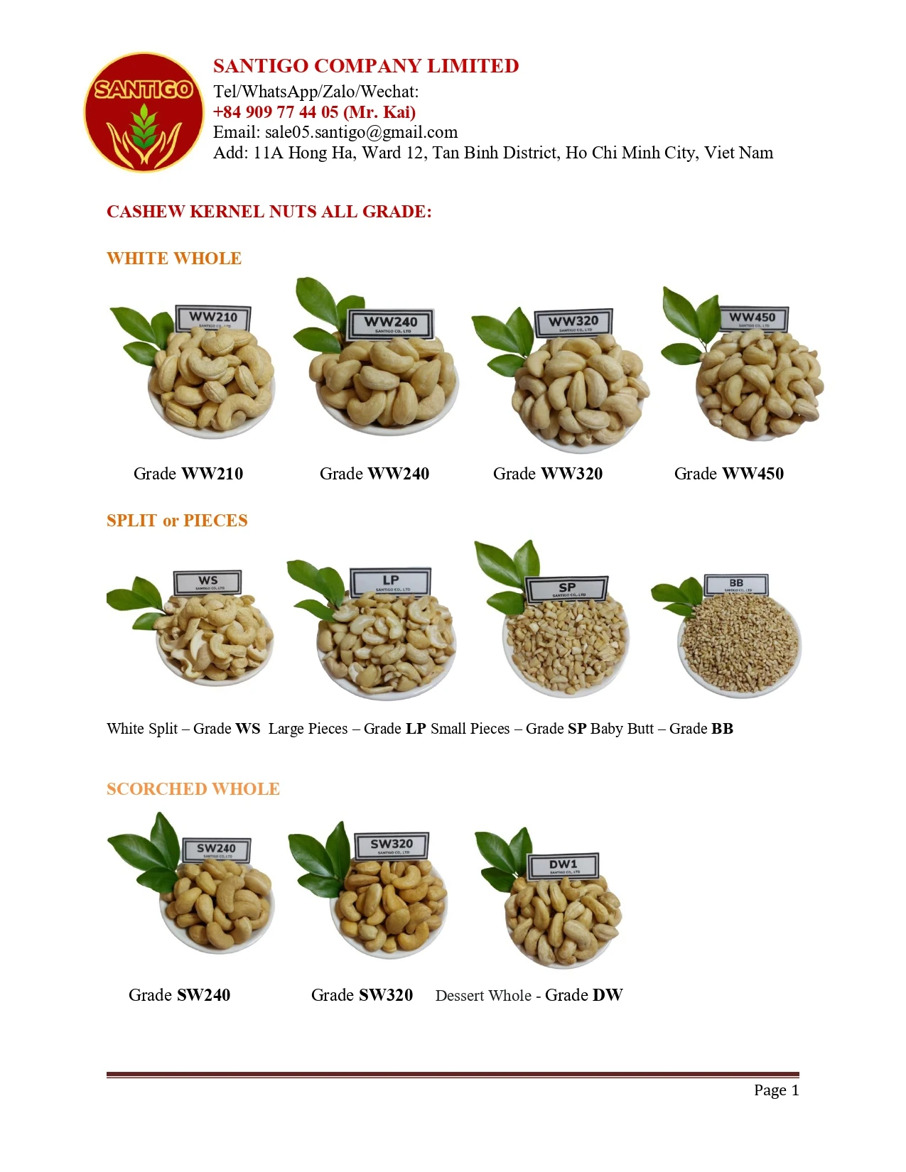 Vietnam Factory Vietnam Cashew Nuts Noix De Cajoux Cashew Nuts Customer ...