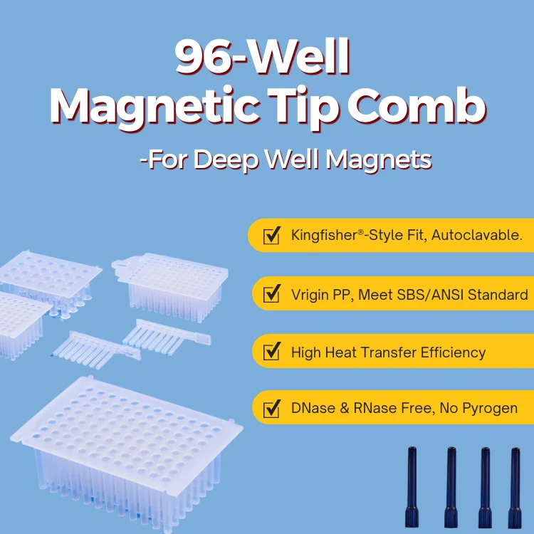 Laboratory Magnetic Tip Comb with Deep Well Plate for KingFisher Flex ...