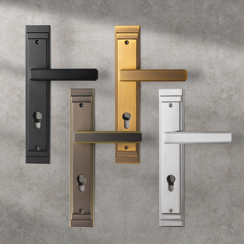 Goo-ki Classic Design Panel Yellow Satin Bronze 85 Hole Pitch Zinc ...