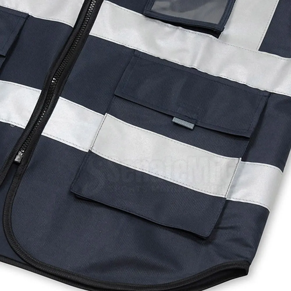 Factory Custom Made Vest Construction High Visibility Work Reflector ...