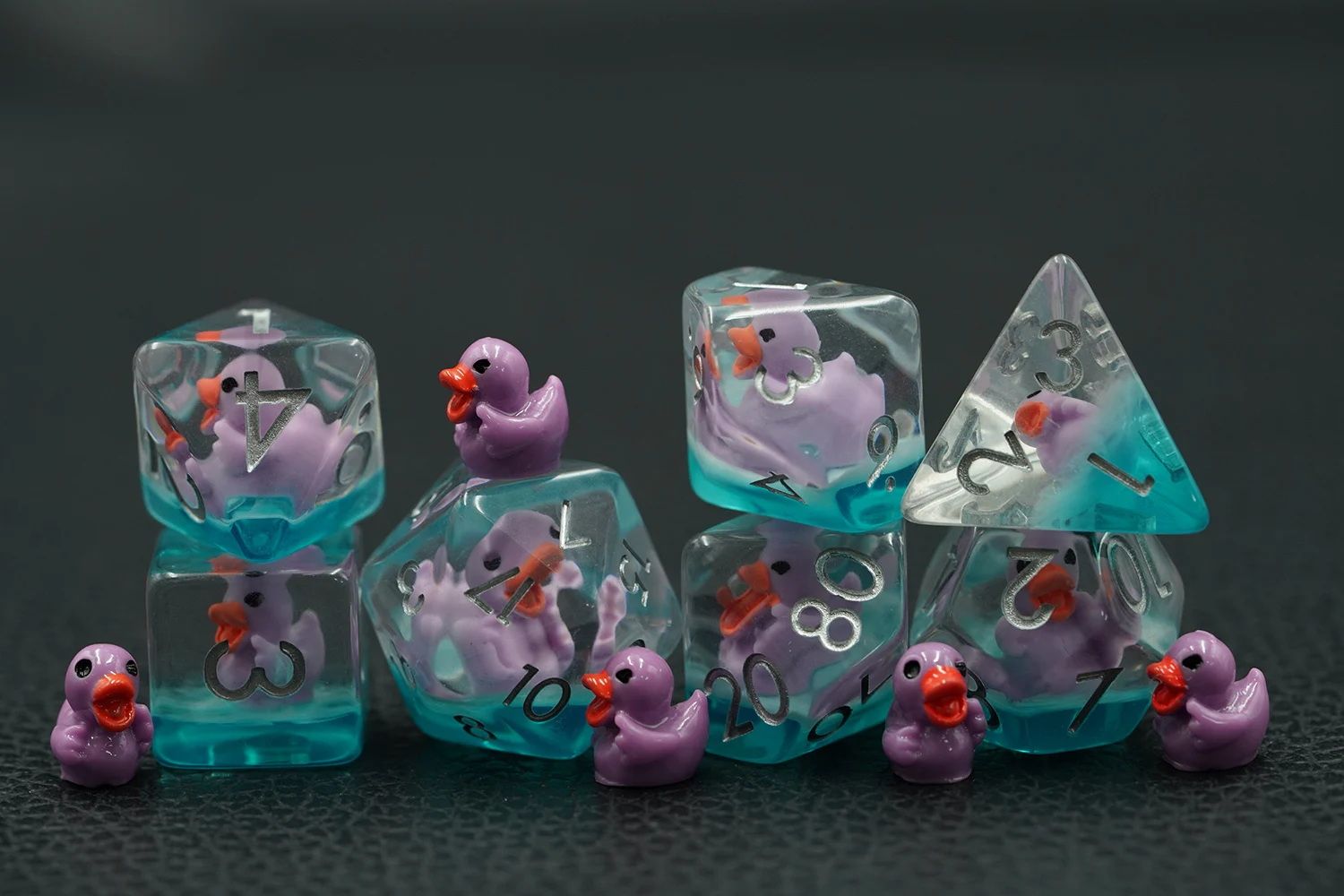 Custom D&D Liquid Core Dice - 7pcs Set for Board Games