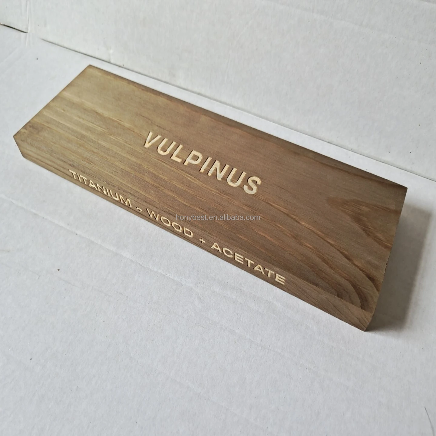 Engraved Wooden Blocks With Brand Logo Counter Retail Display Riser ...