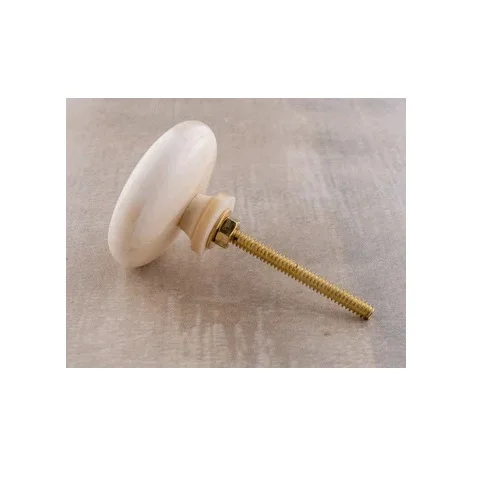 Hot Selling Bone Inlay Cabinet Drawer Knob Round Shape Furniture Table Knob For Drawer Handmade ...