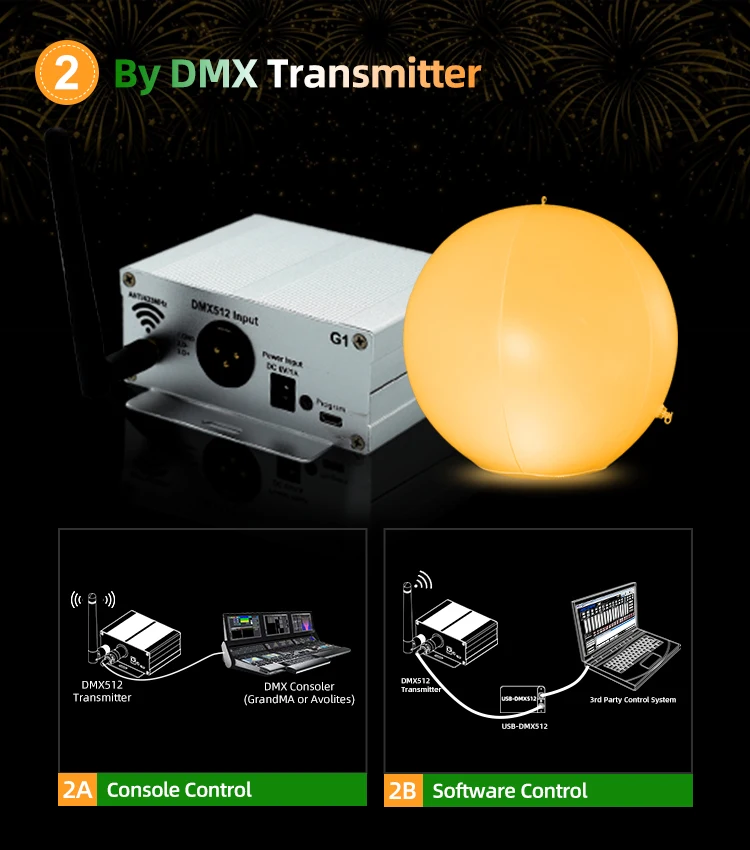 Party Favors LED Beach Ball Adult Kids Toys Inflatable Wireless Remote ...