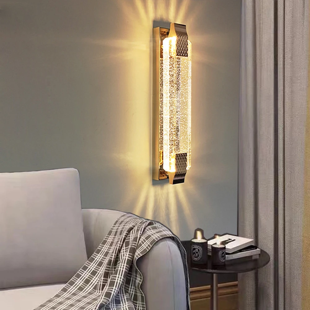 Newly Upgraded Zinc Alloy Crystal Lamp Interior Led Wall Lamp Home ...