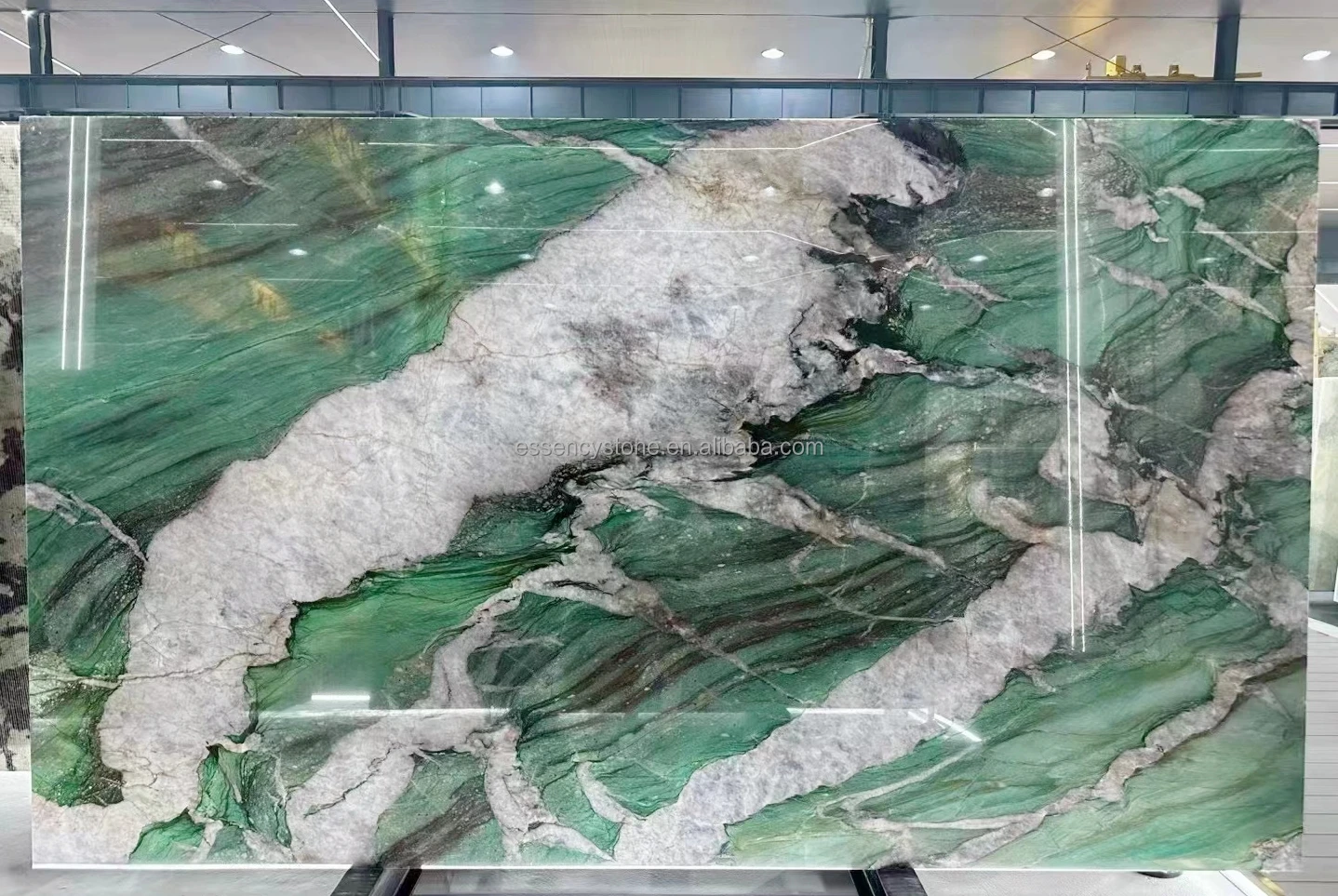 Brazilian Cristallo Botanic Green Quartzite for Countertops