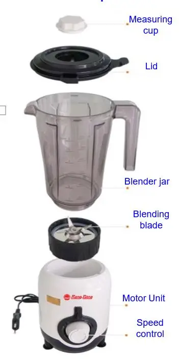 Vietnam Export 250W Multifunction Electric Blender Juice Fruit Blender